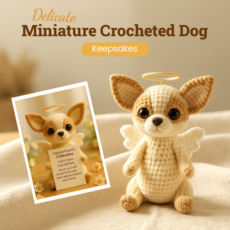 Delicate Miniature Crocheted Dog Keepsakes – dreanno